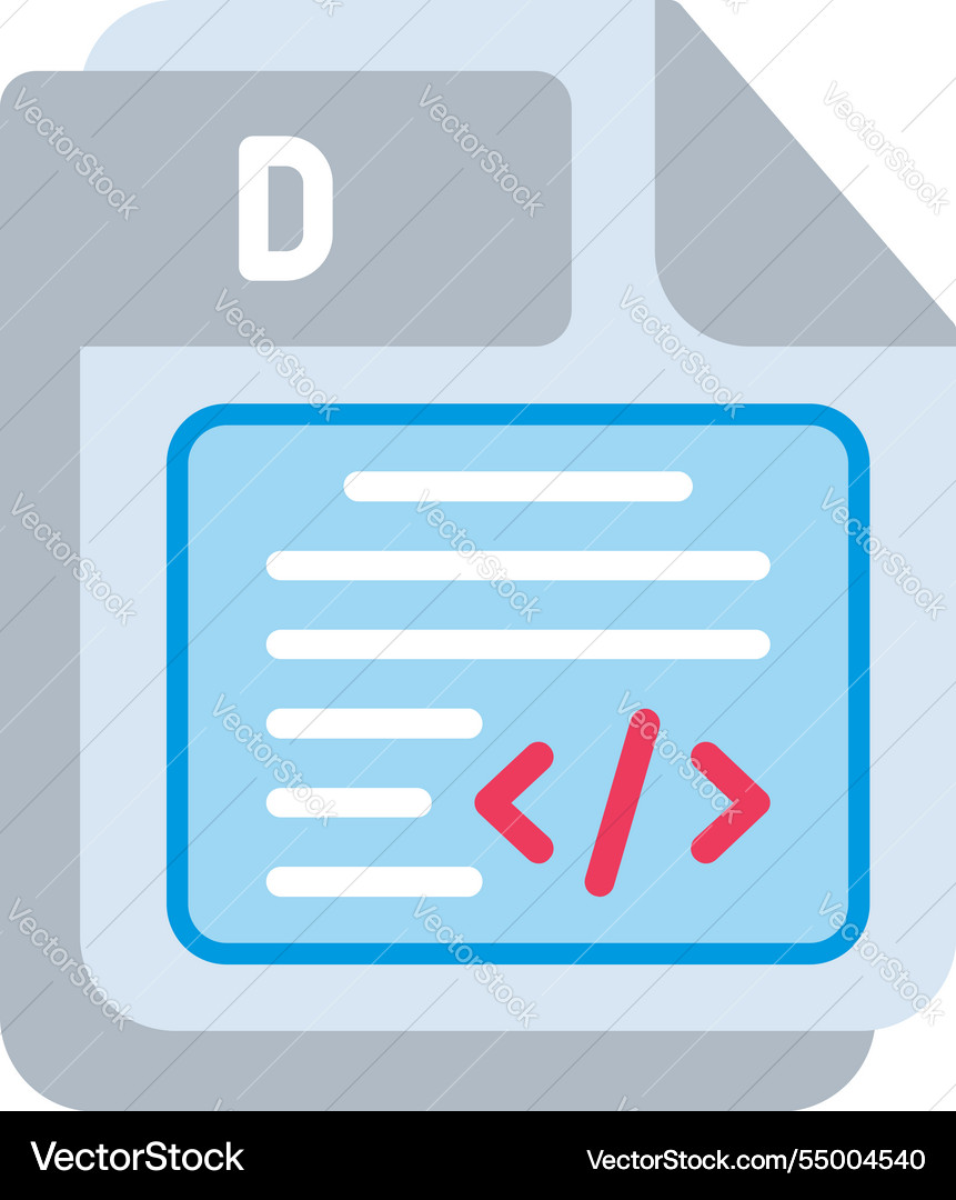 D flat icon design Royalty Free Vector Image - VectorStock