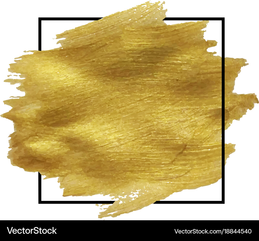 Golden blob isolated Royalty Free Vector Image