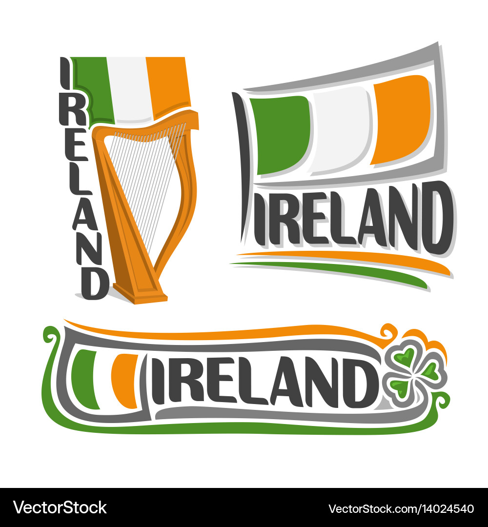 Logo for ireland Royalty Free Vector Image - VectorStock