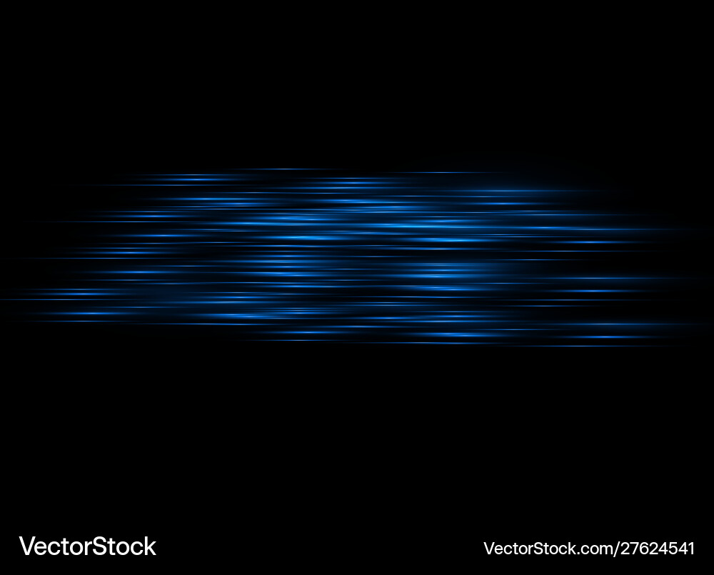 Blue horizontal glare Royalty Free Vector Image