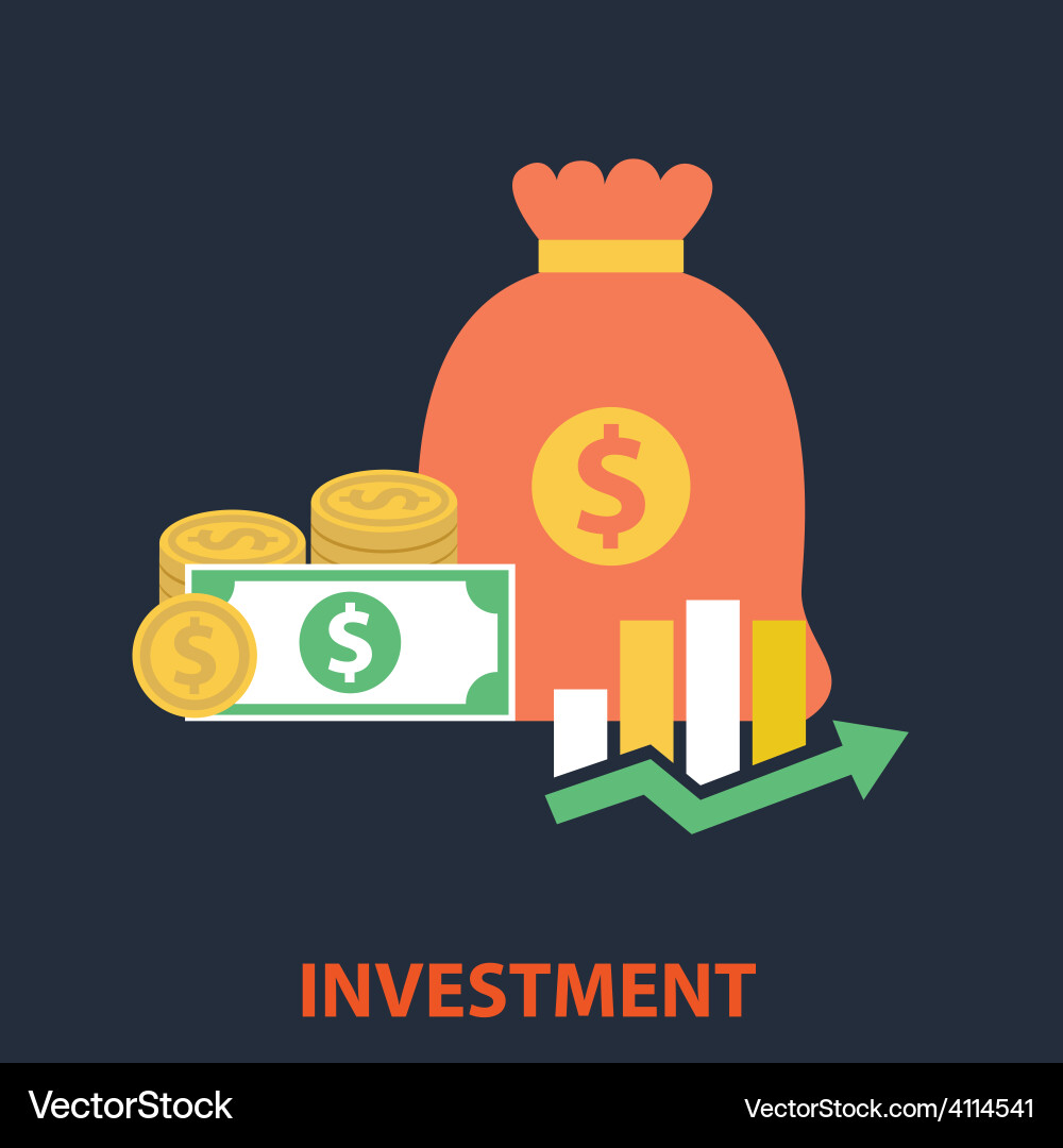 Investment icon Royalty Free Vector Image - VectorStock