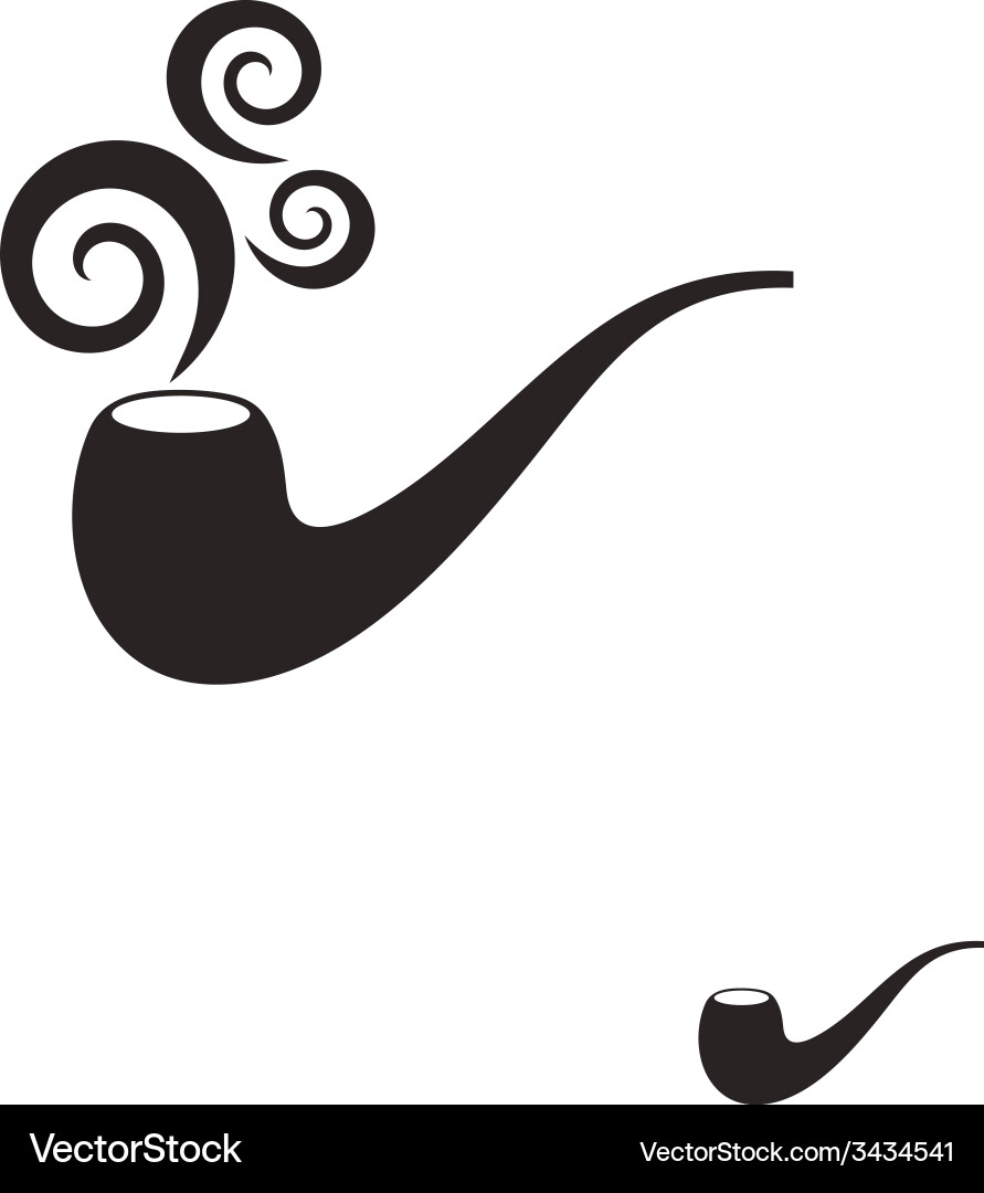 Smoking pipe Royalty Free Vector Image - VectorStock