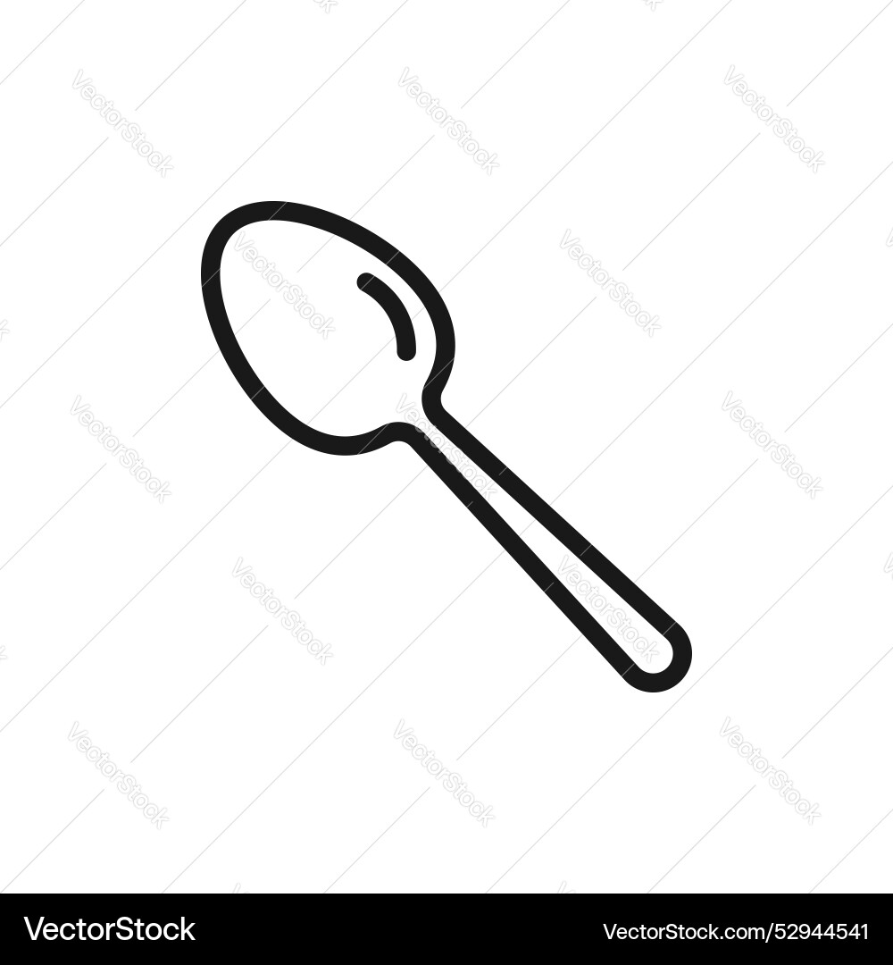 Spoon icon Royalty Free Vector Image - VectorStock