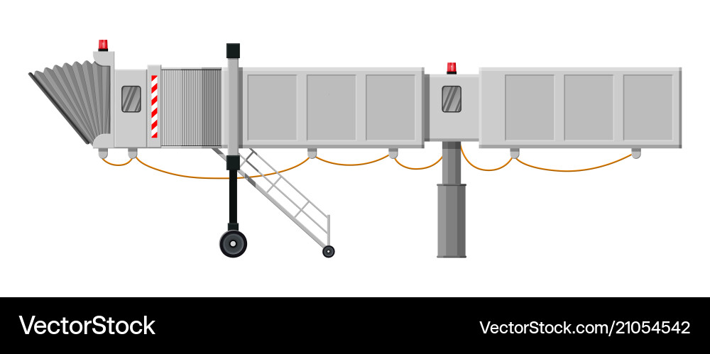 Aero bridge or jetway Royalty Free Vector Image