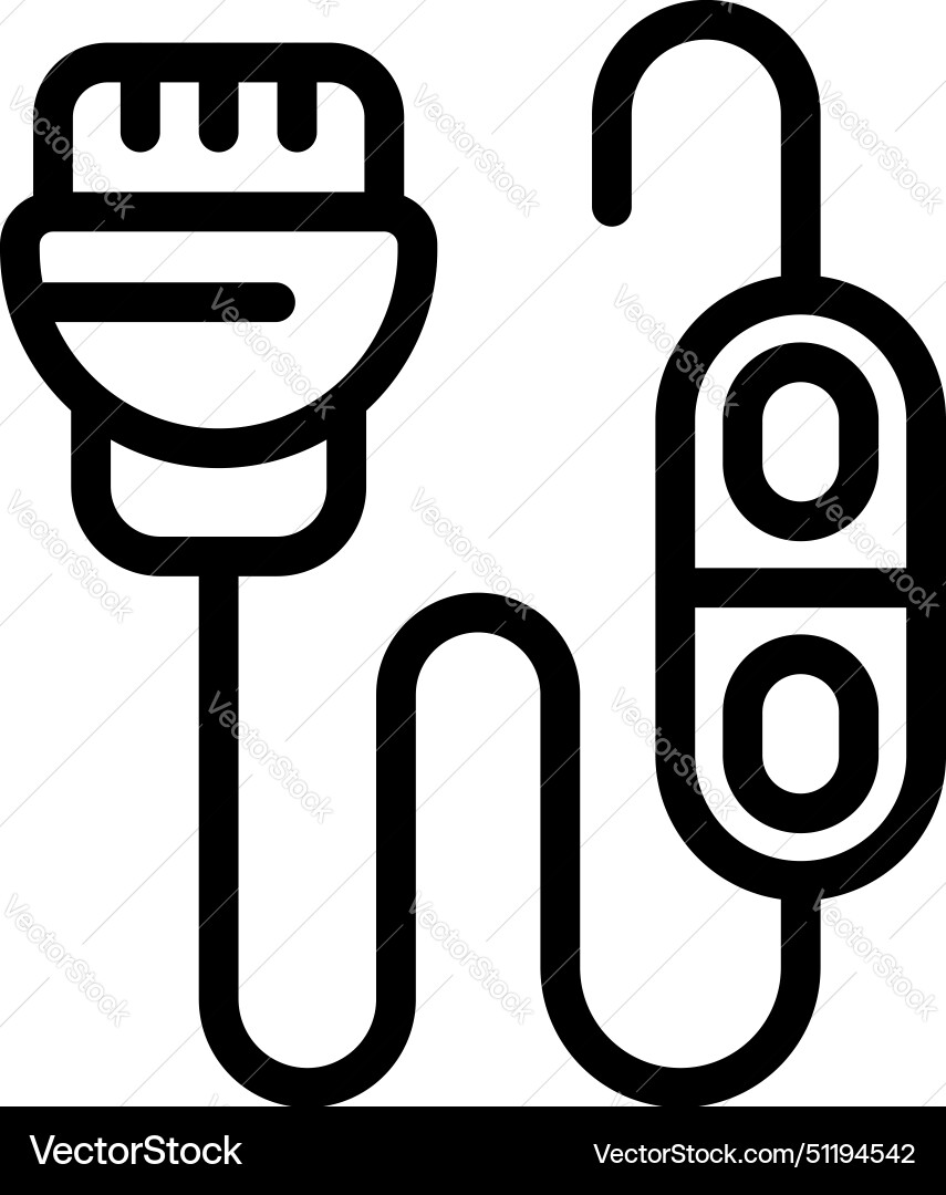 Gaming cable icon outline videogame stuff Vector Image