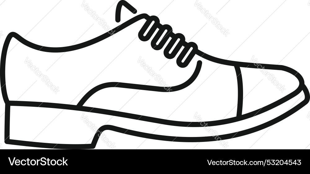 Classic leather elegant male formal shoe Vector Image