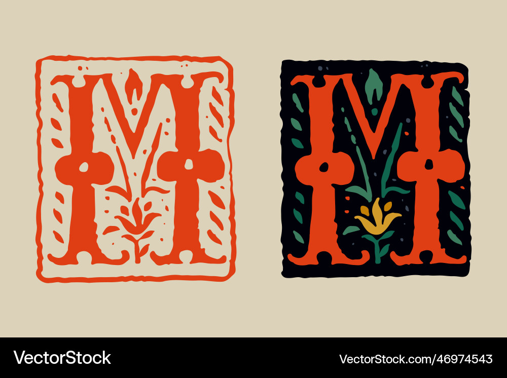 Calligraphy Capital M Vector Images (over 330)