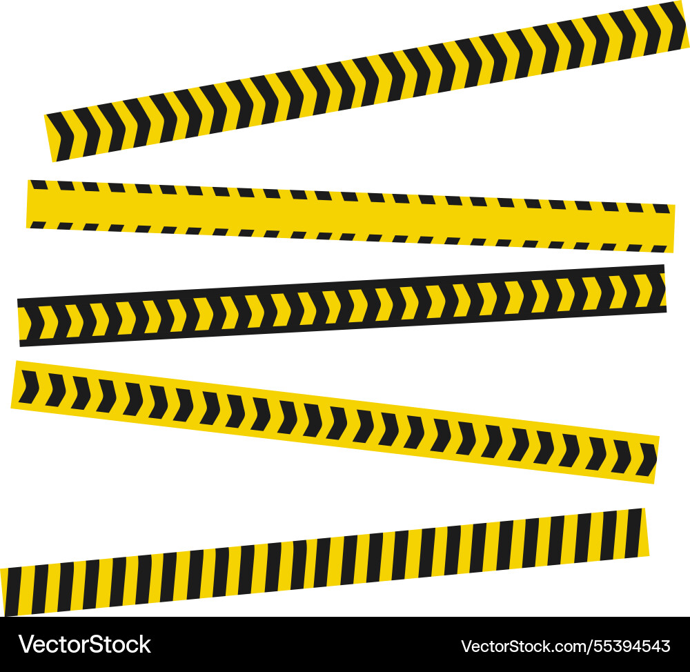 Police Tape Barrier Royalty Free Vector Image - VectorStock