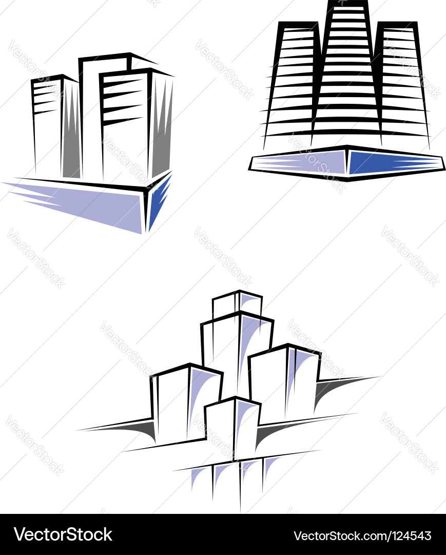 Real estate symbols Royalty Free Vector Image - VectorStock