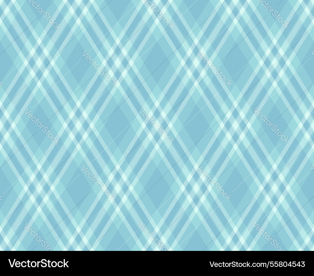 Serene pastel blue diagonal plaid pattern perfect Vector Image