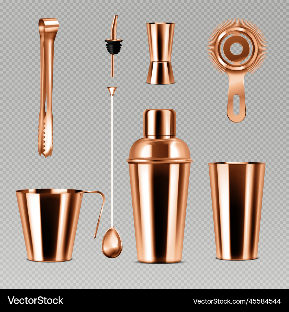 Bar equipment set Royalty Free Vector Image - VectorStock