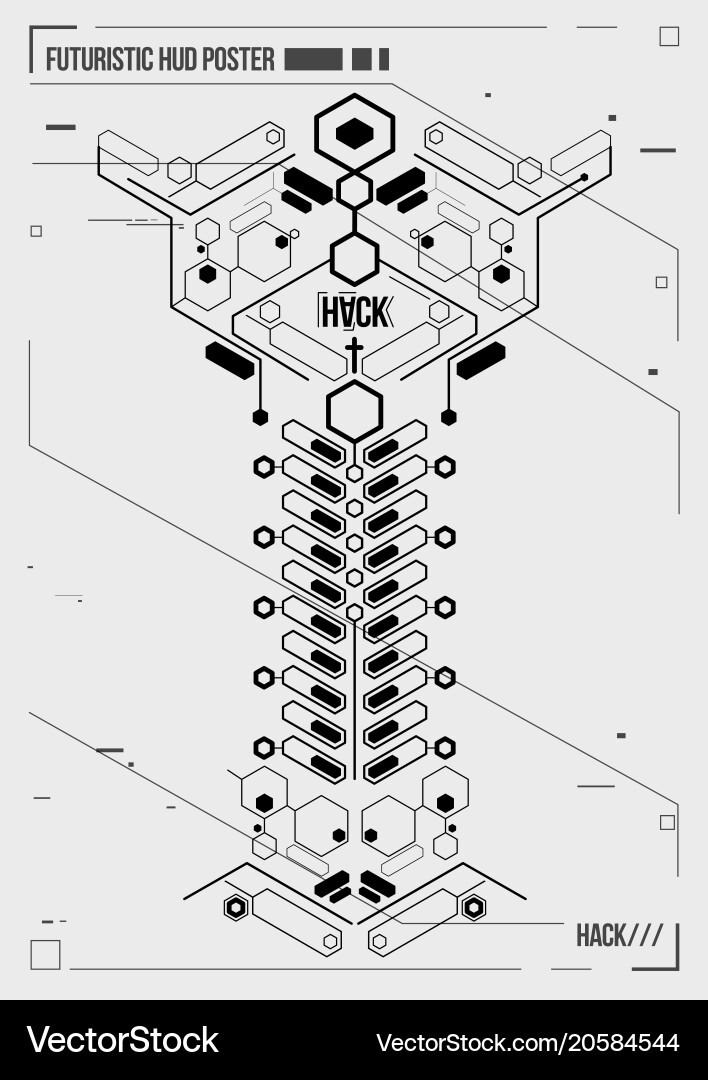 Cyberpunk Retro Poster Royalty Free Vector Image