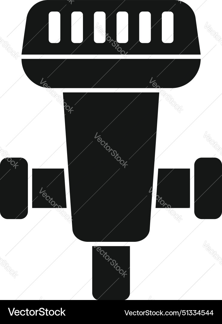 Icon of broadcast microphone Royalty Free Vector Image