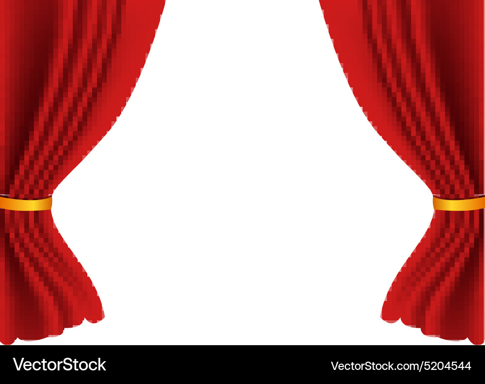 Theater curtains Royalty Free Vector Image - VectorStock