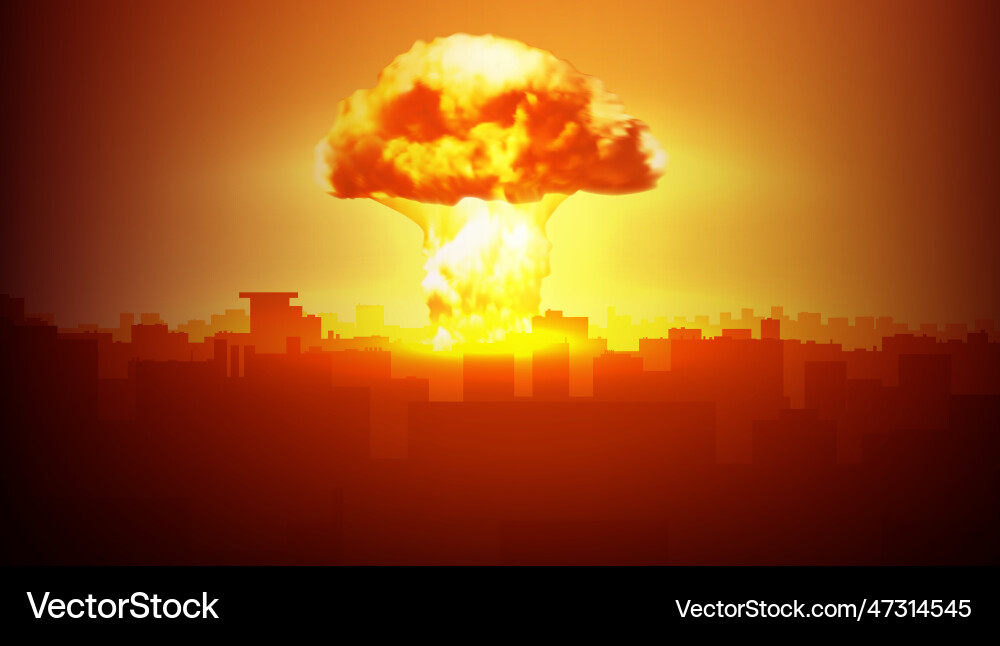 nuclear explosion city