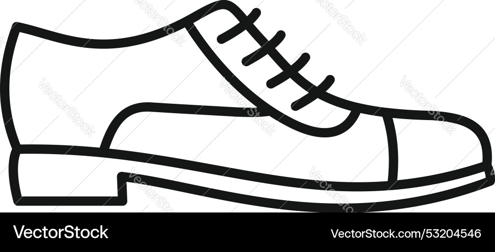 Classic leather elegant male formal shoe Vector Image