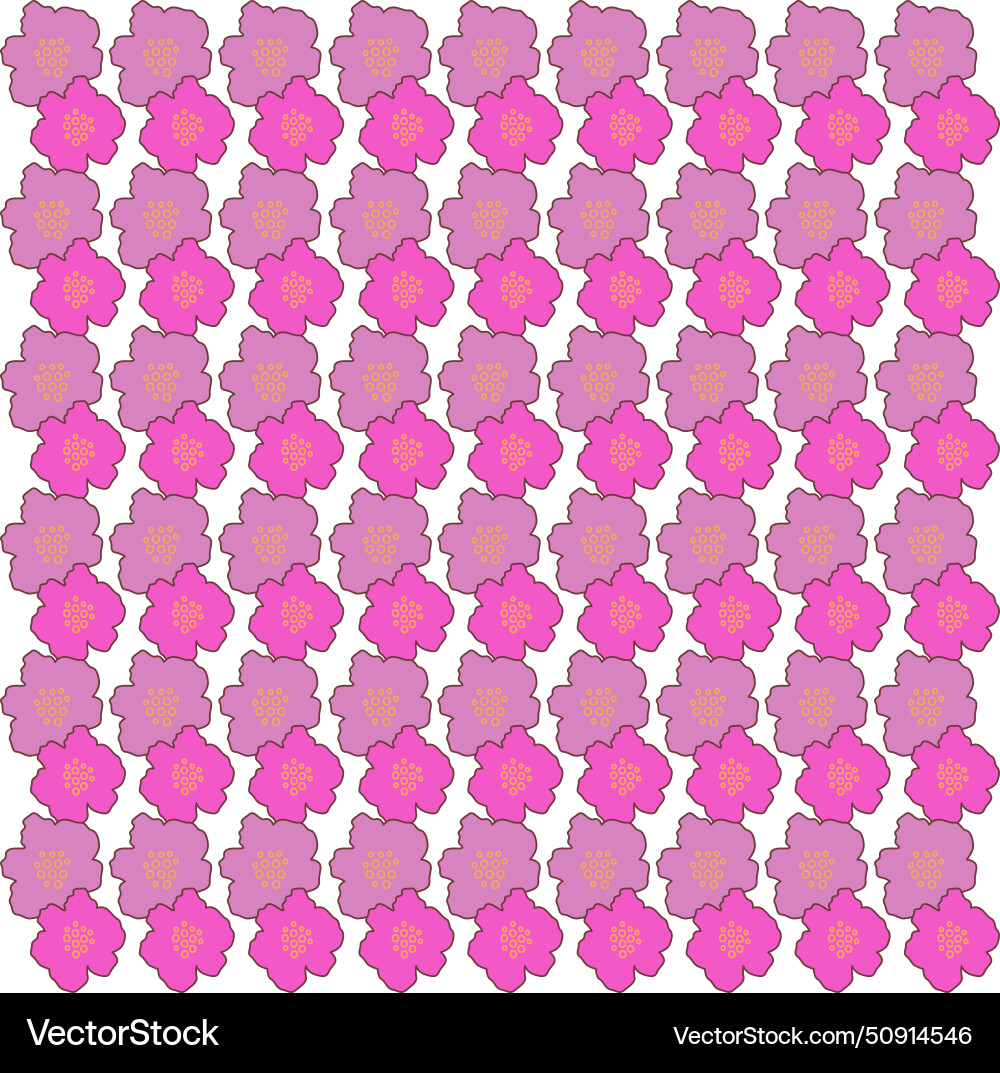 Simple pink floral romance pattern texture Vector Image