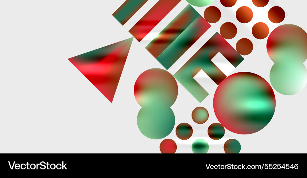 Simple shapes - circles triangles rectangles Vector Image