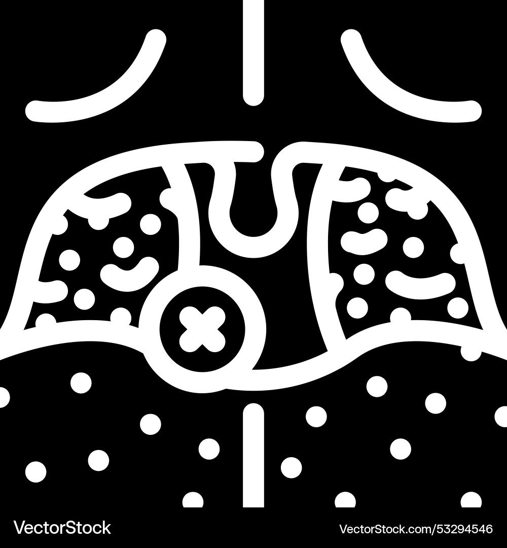 Tonsillectomy surgery glyph icon Royalty Free Vector Image