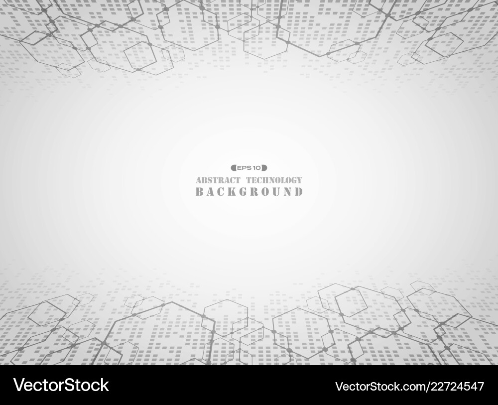 Abstract of digital futuristic geometric pattern Vector Image