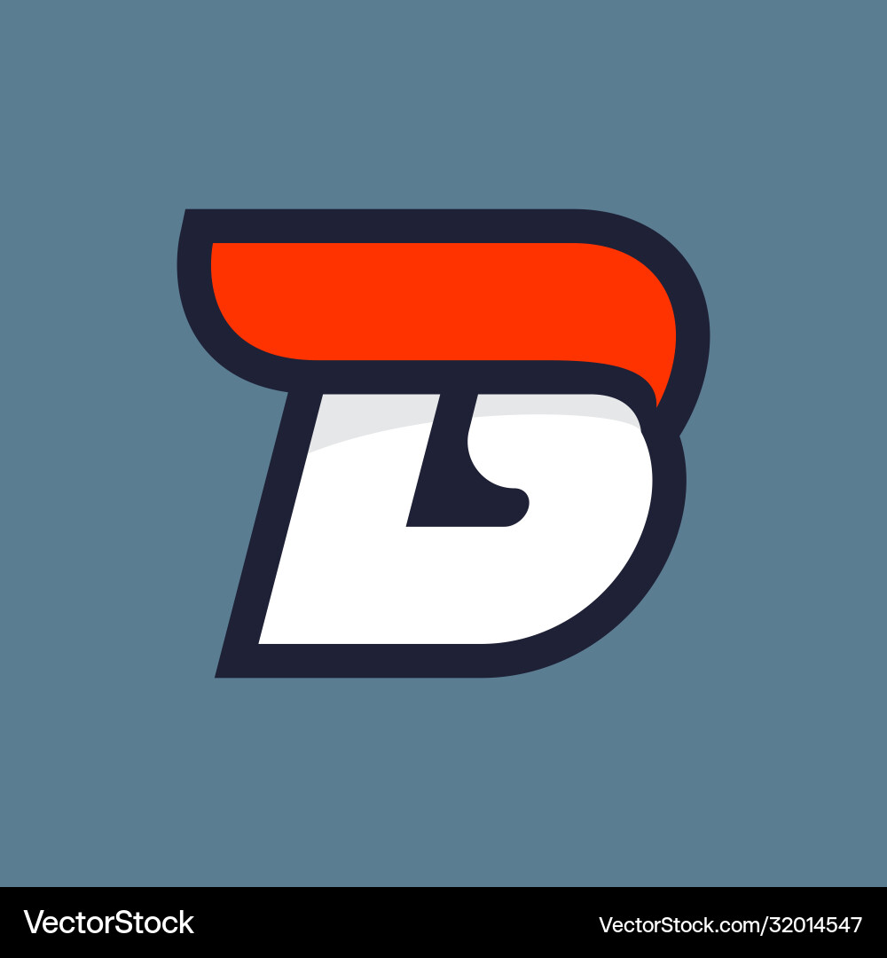 Fast speed b letter logo Royalty Free Vector Image