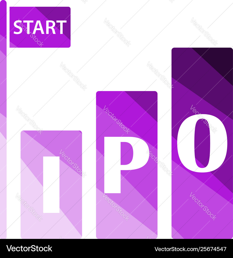 Ipo icon Royalty Free Vector Image - VectorStock