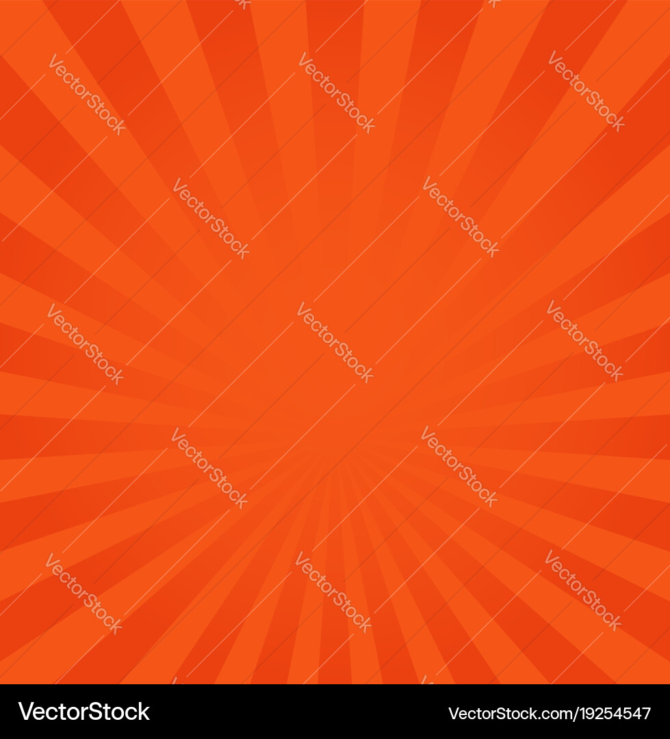 Rays background orange or red Royalty Free Vector Image