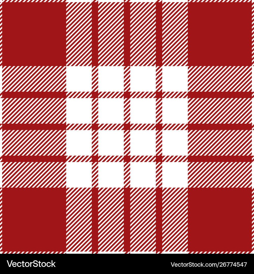 Red tartan plaid seamless pattern Royalty Free Vector Image