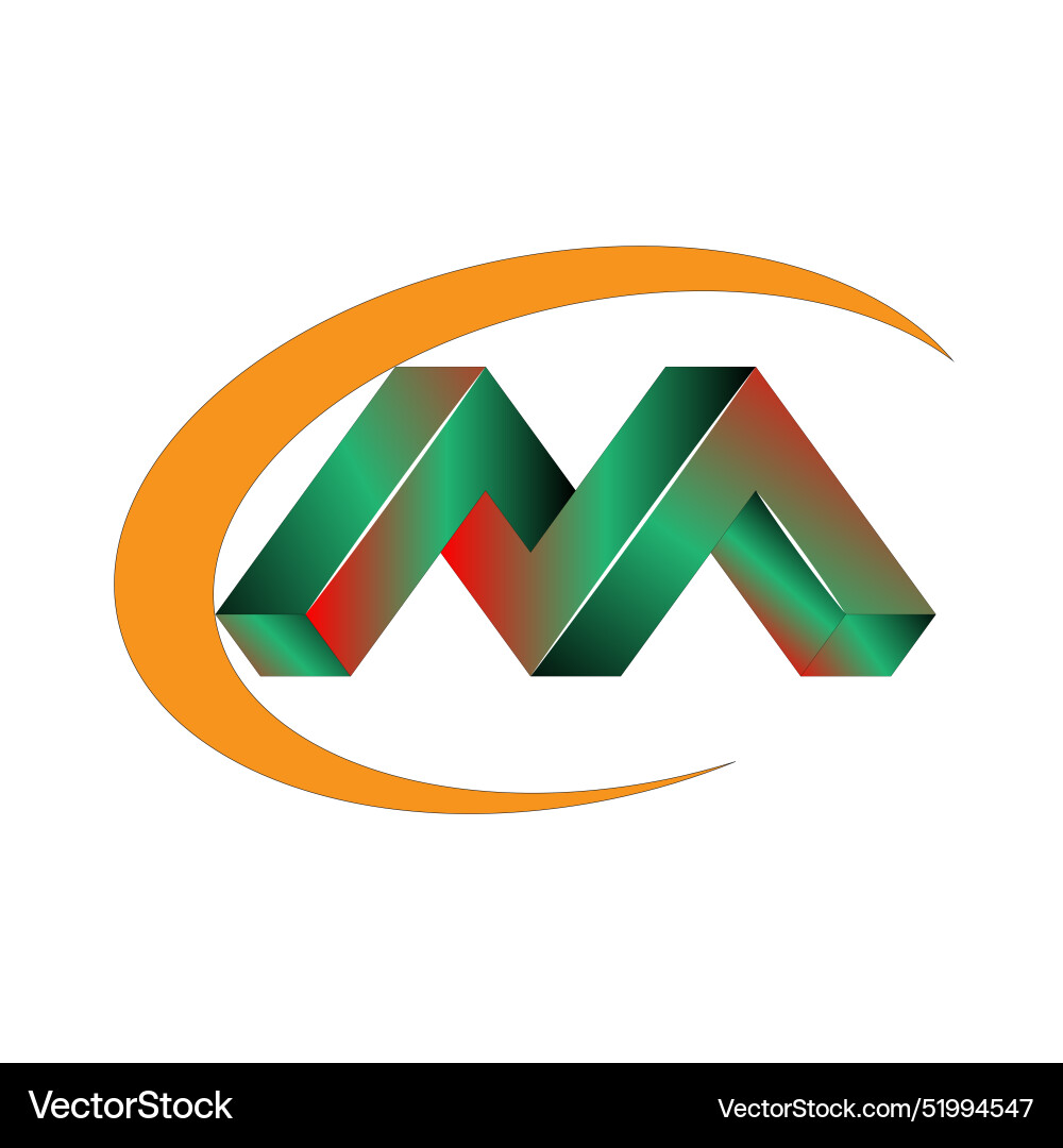 Web line modern color full logo design Royalty Free Vector