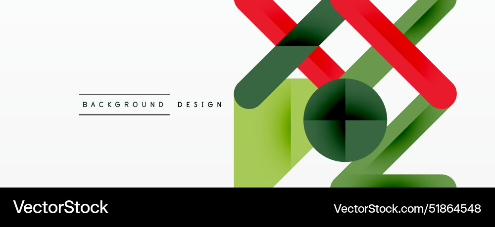 Colorful lines with shadows geometric background Vector Image