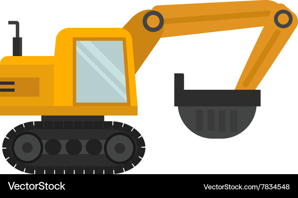 Excavator Royalty Free Vector Image - VectorStock