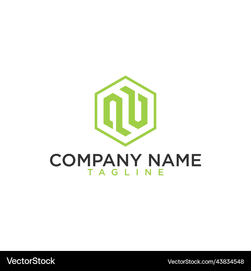 Geometric letter ab logo design modern luxury Vector Image