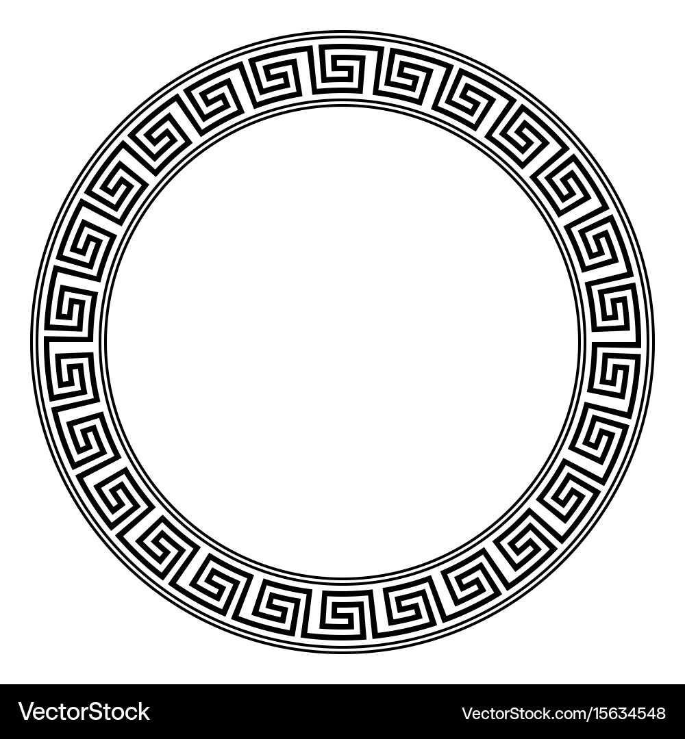 Greek Meander Ornament Royalty Free Vector Image