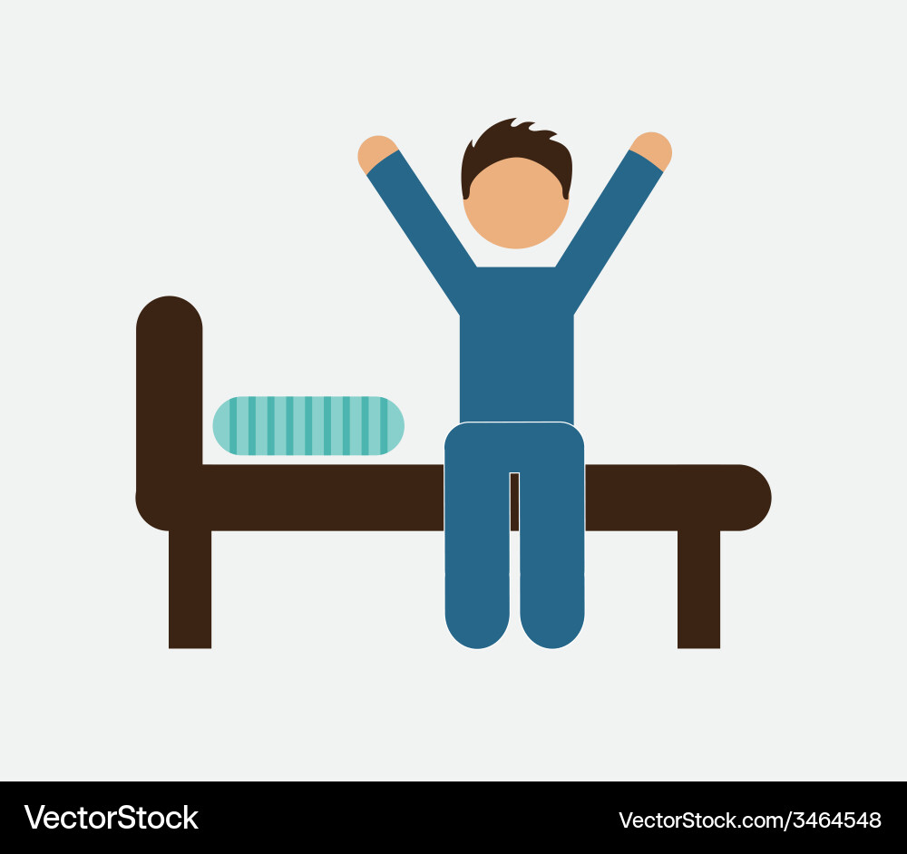 Wake up design Royalty Free Vector Image - VectorStock