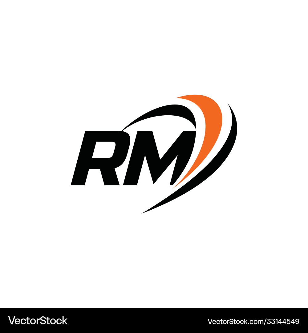 Rm monogram logo Royalty Free Vector Image - VectorStock