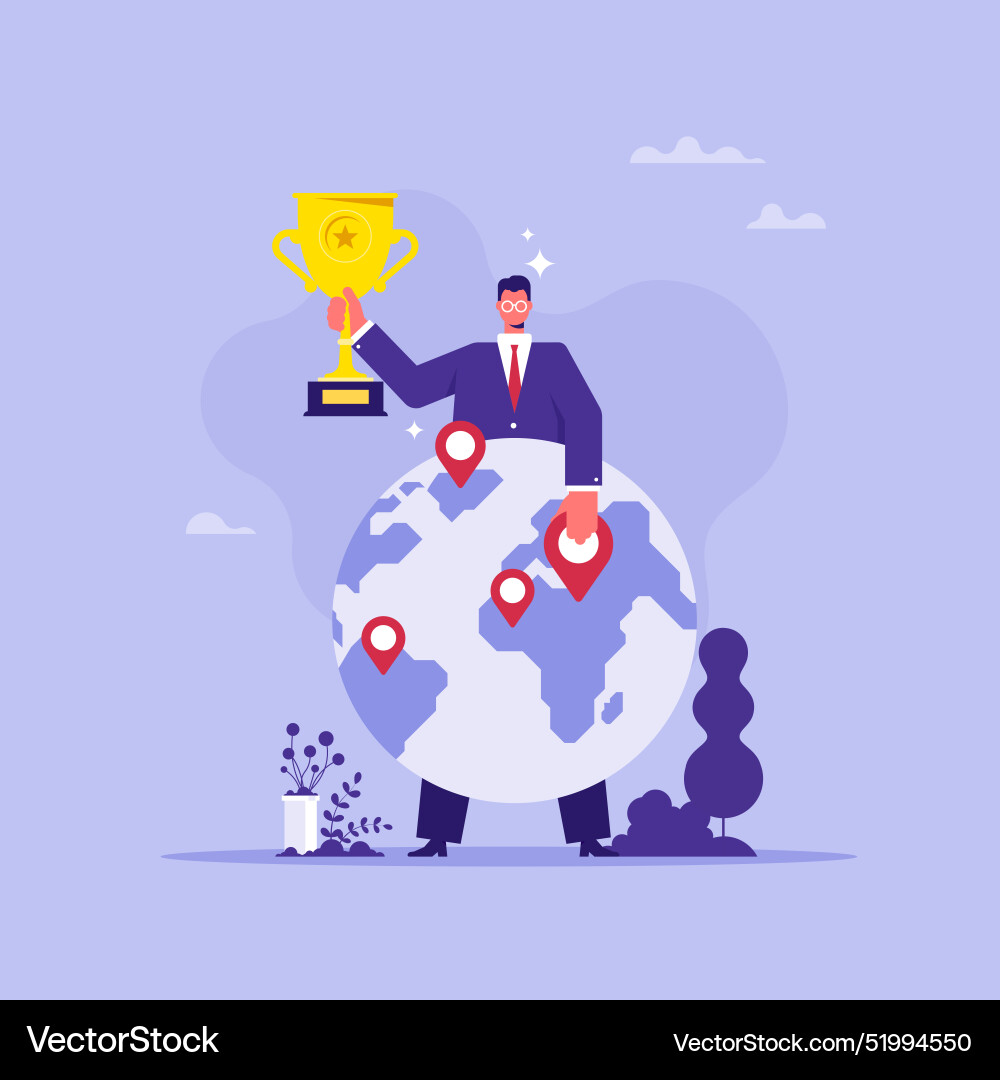 Globalization and international trade concept Vector Image