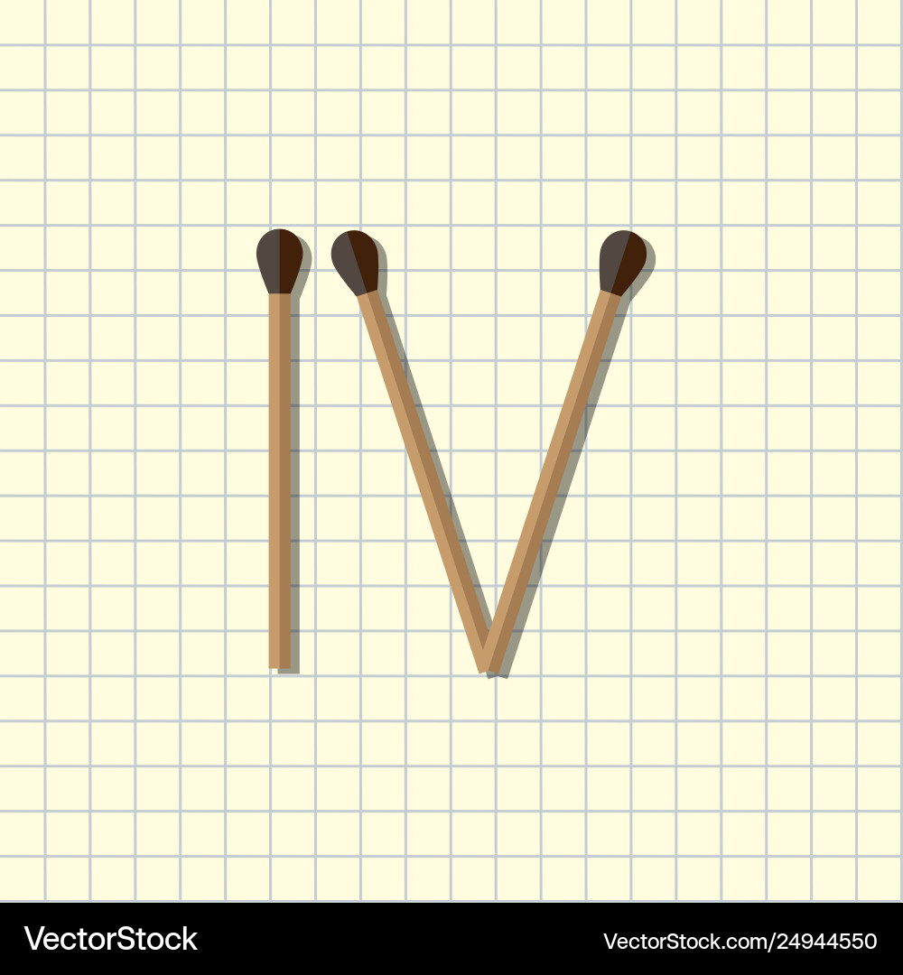 Roman four Royalty Free Vector Image - VectorStock