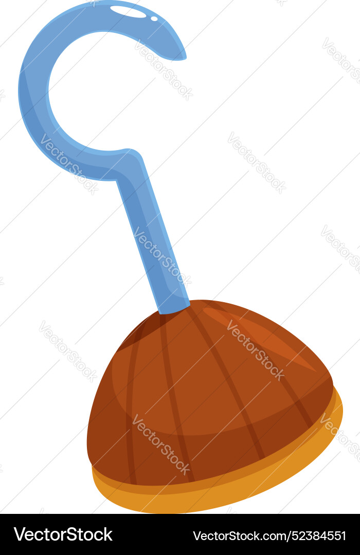 Pirate hook prosthesis is replacing a missing hand