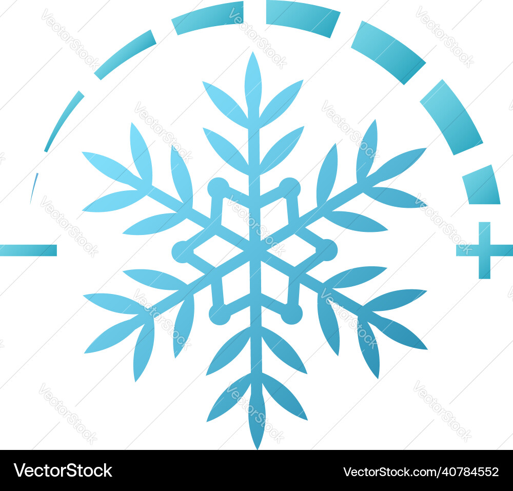 Air conditioner snowflake symbol regulation Vector Image