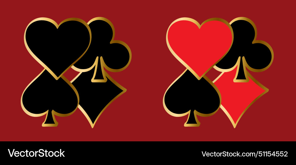 Cartoon ace king queen jack cards game Royalty Free Vector