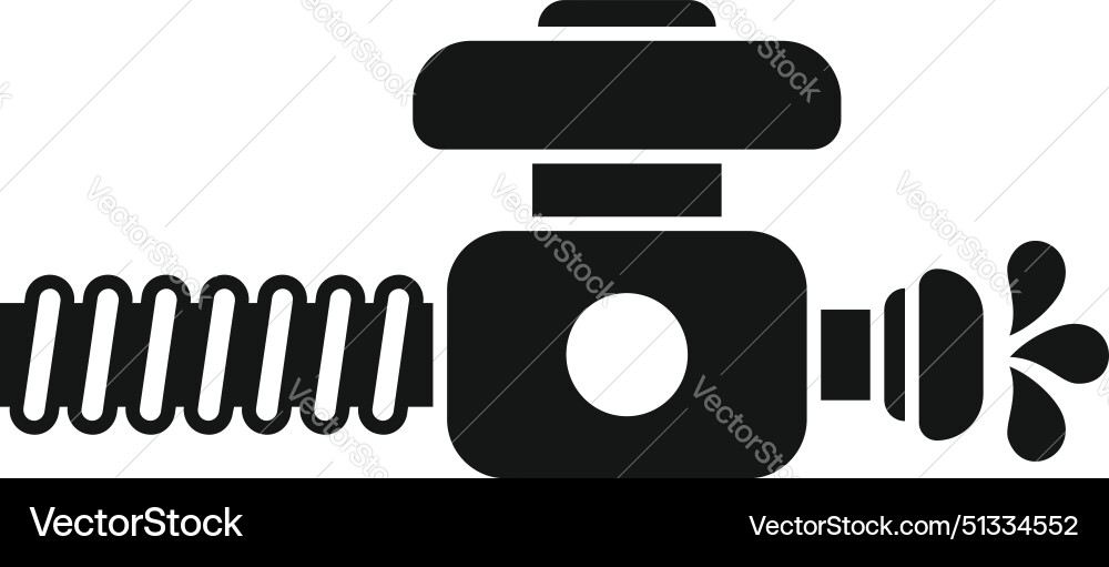 Icon of a springloaded water sprinkler Royalty Free Vector