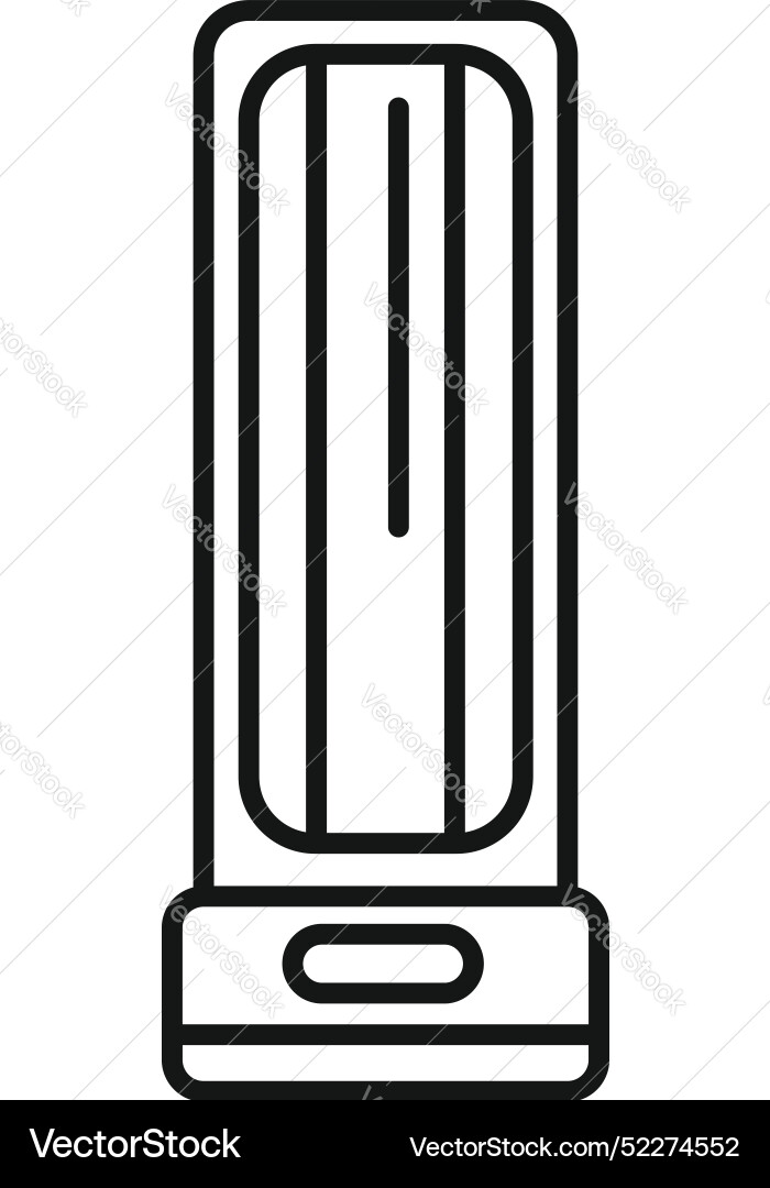Modern electric heater icon providing warmth Vector Image