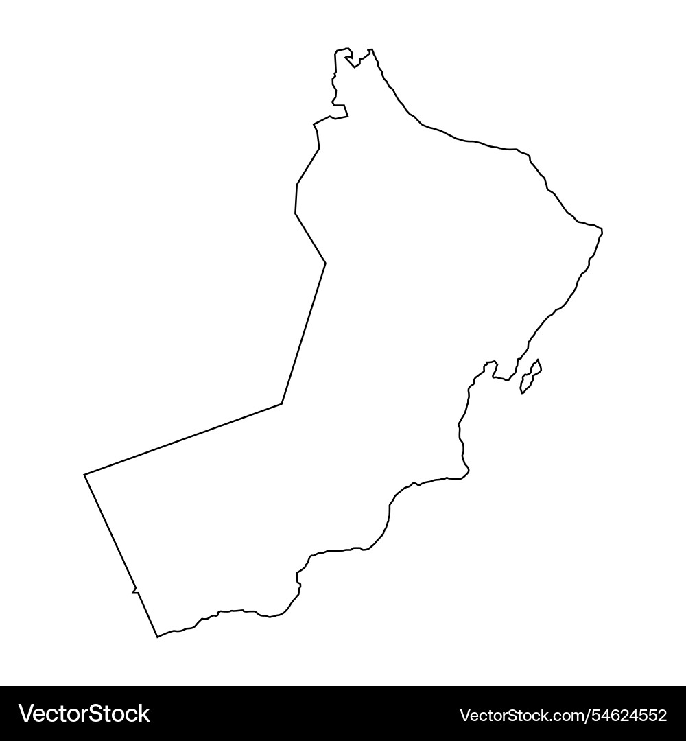 Oman map icon Royalty Free Vector Image - VectorStock