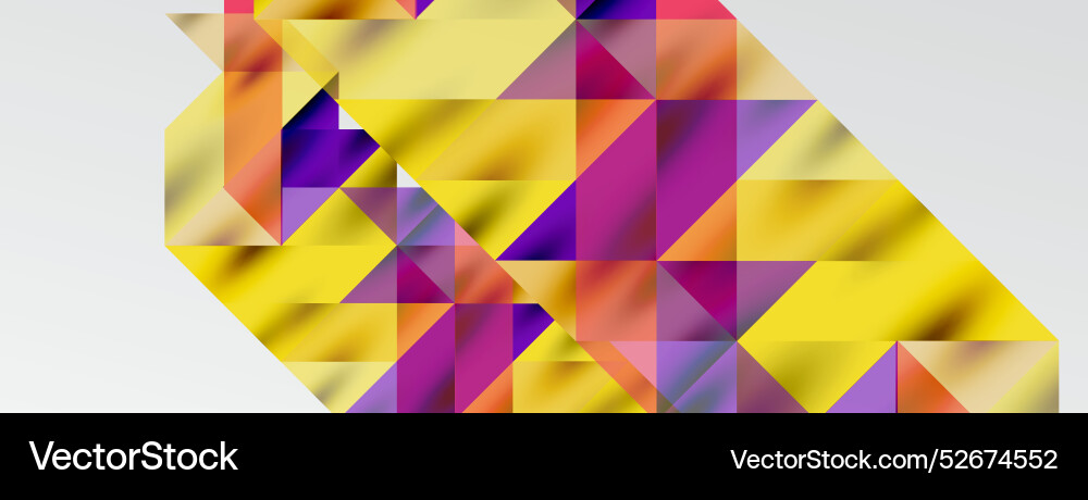 Tech minimal overlapping triangle shapes elements Vector Image