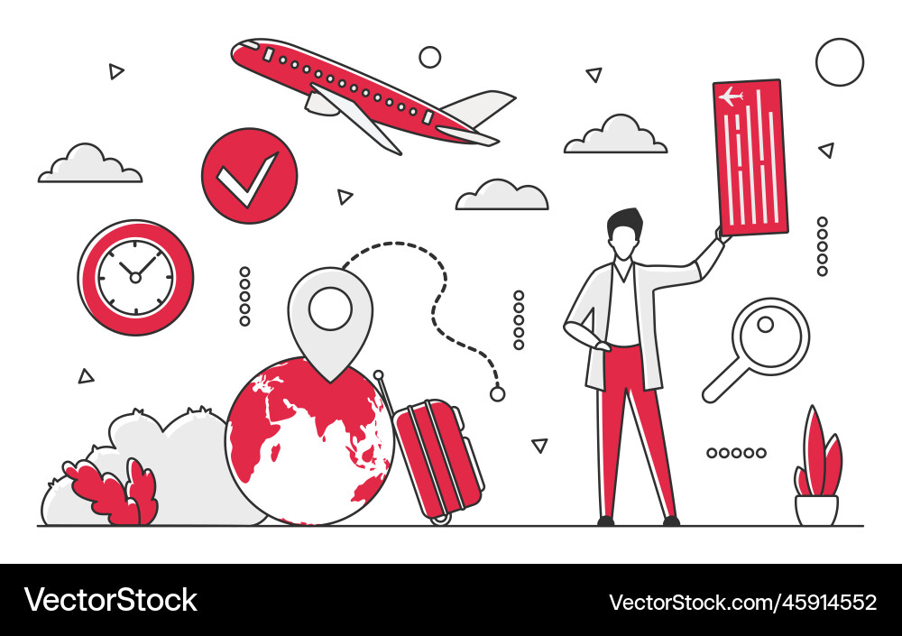 Travel and tourism Royalty Free Vector Image - VectorStock