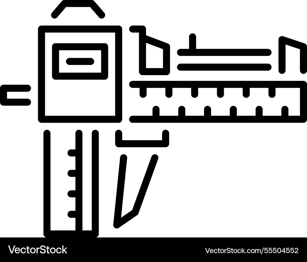 Vernier caliper Royalty Free Vector Image - VectorStock