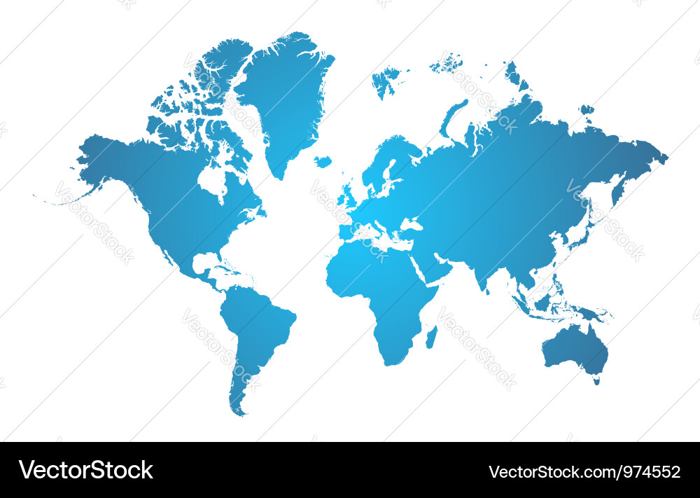 World map Royalty Free Vector Image - VectorStock