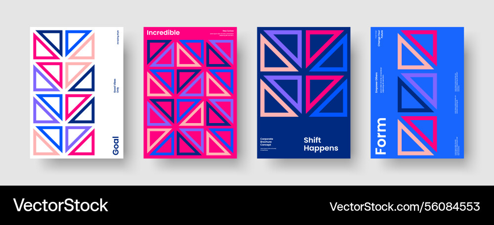 Abstract book cover template isolated report Vector Image