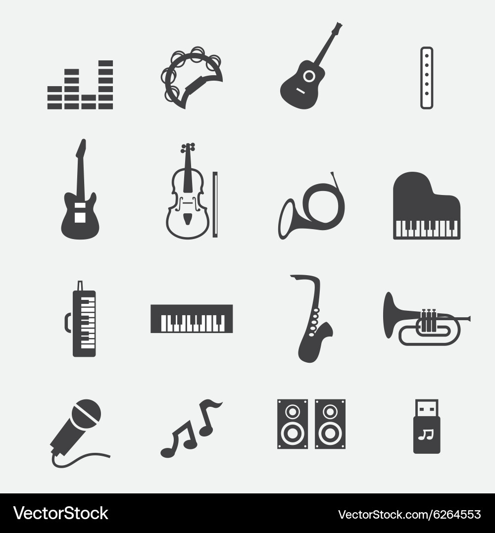 Music icon Royalty Free Vector Image - VectorStock