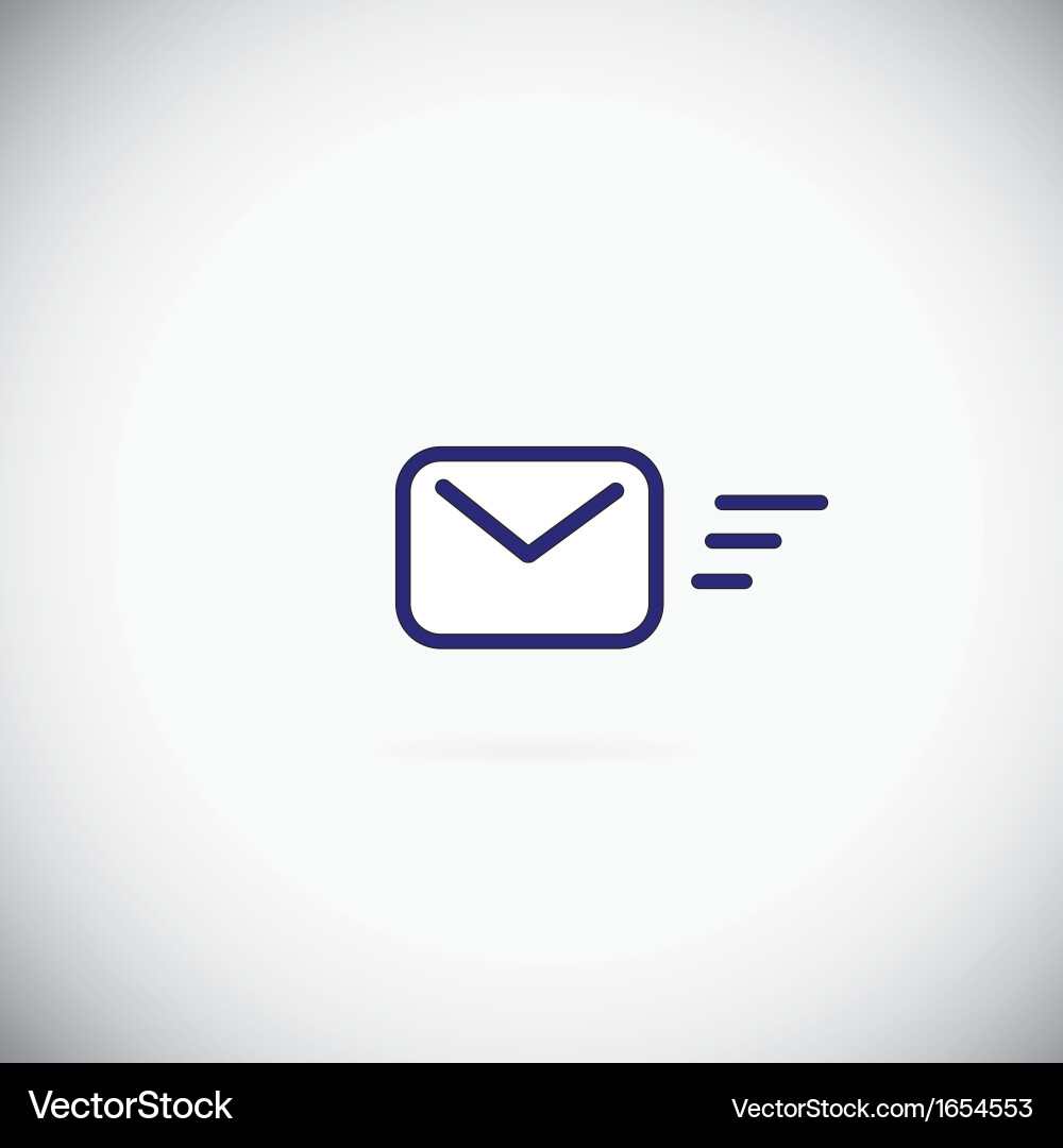 Sending message icon Royalty Free Vector Image